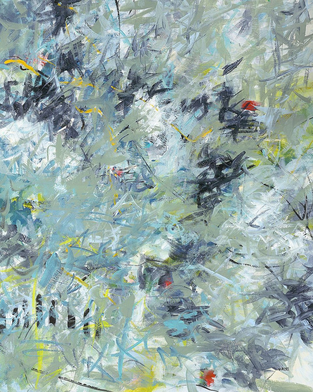 Winter Window by Weiss Jan, Abstract Art, Art Print, Paint Strokes ...