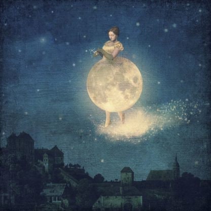 Shhh Lady Night is Coming by Flores, Paula Belle, Figurative Urban, Pop ...