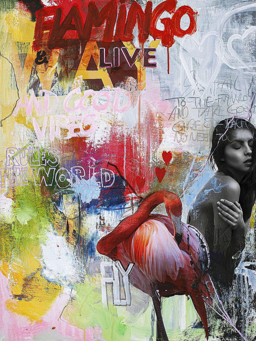 Flamingo by Design Fabrikken, Graffiti Art, Pop Surrealism, Urban Art ...