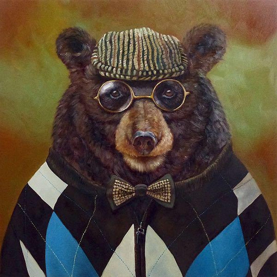 Papa Bear by Lucia Heffernan, Bear Art, Whimsical Animal Wall Decor ...