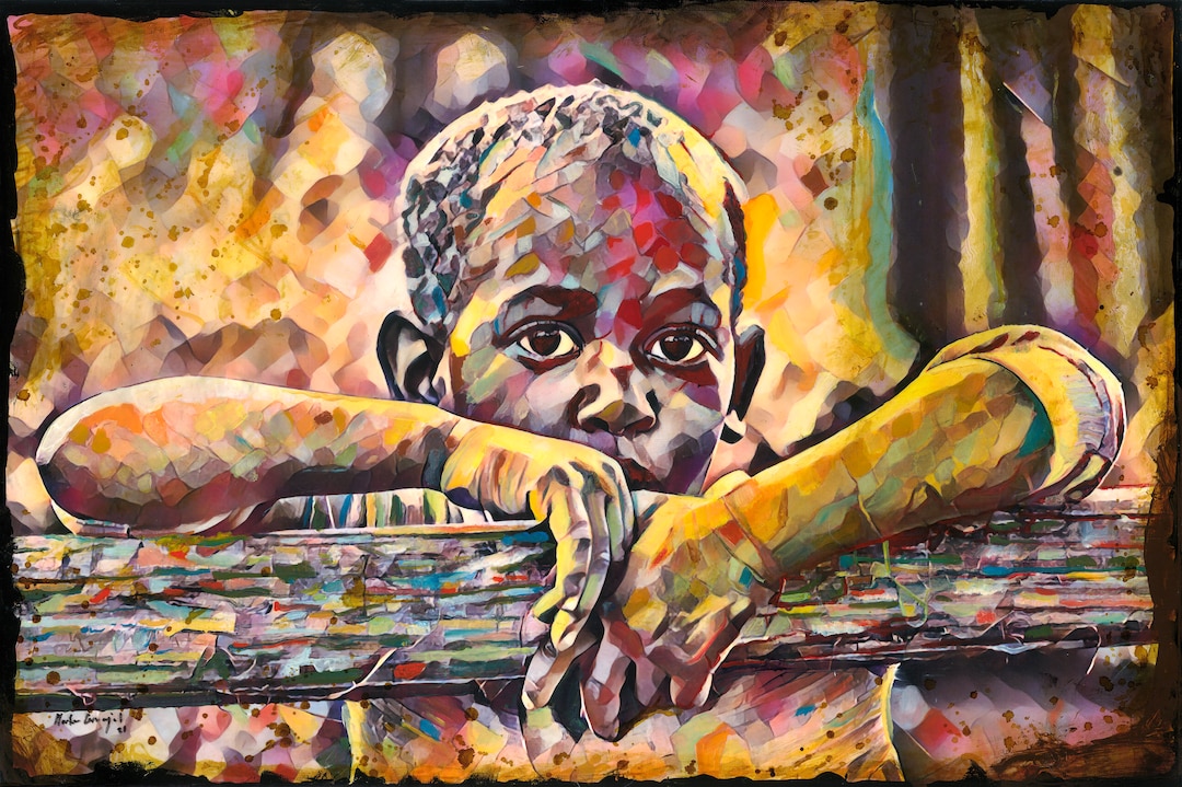 Schoolboy by Marta Carvajal, Abstract Art, Expressive Art, Abstract ...