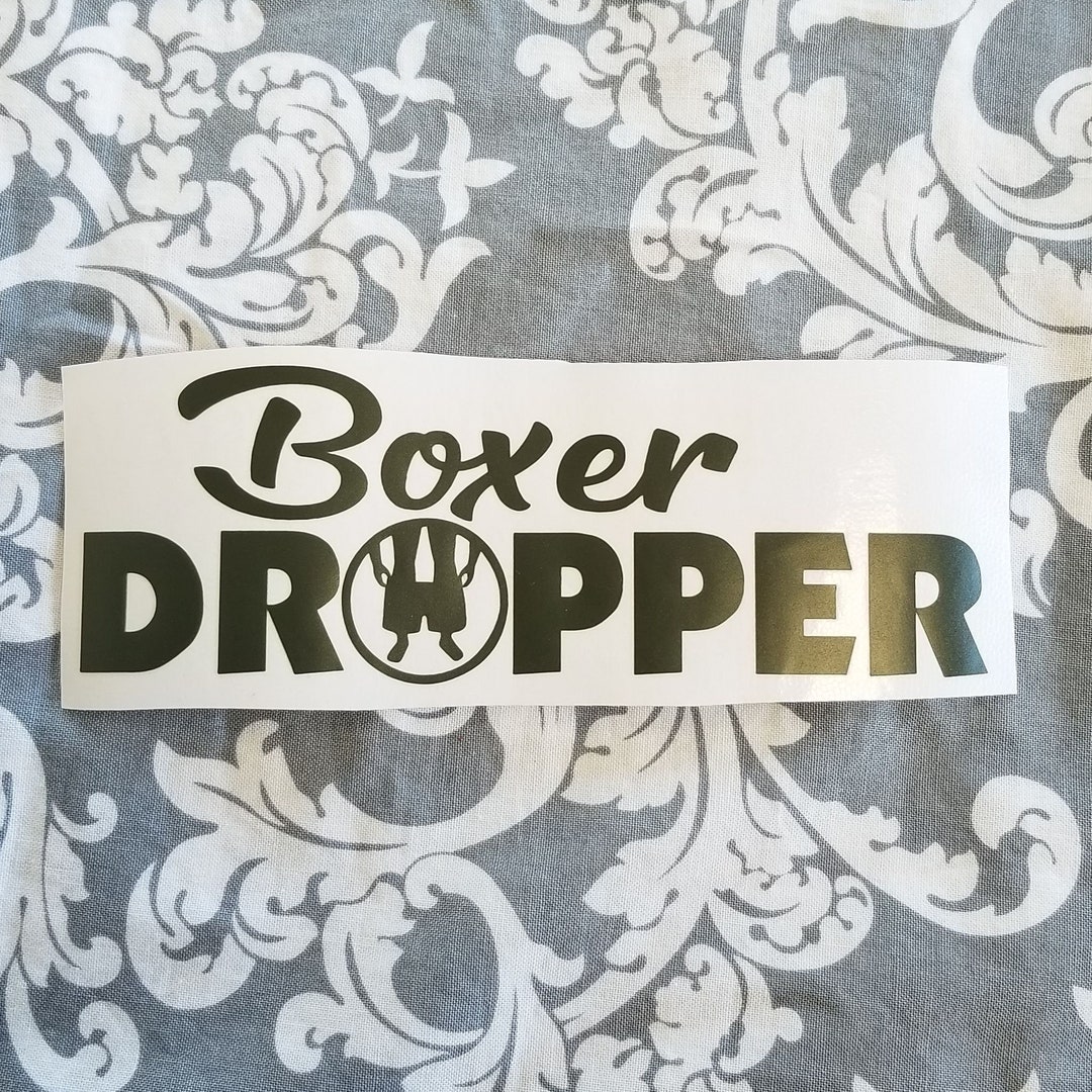 Boxer Dropper Decal - Etsy
