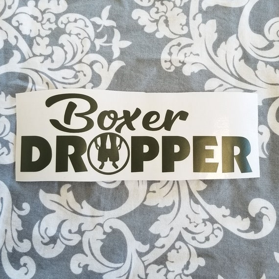 Boxer Dropper Decal - Etsy