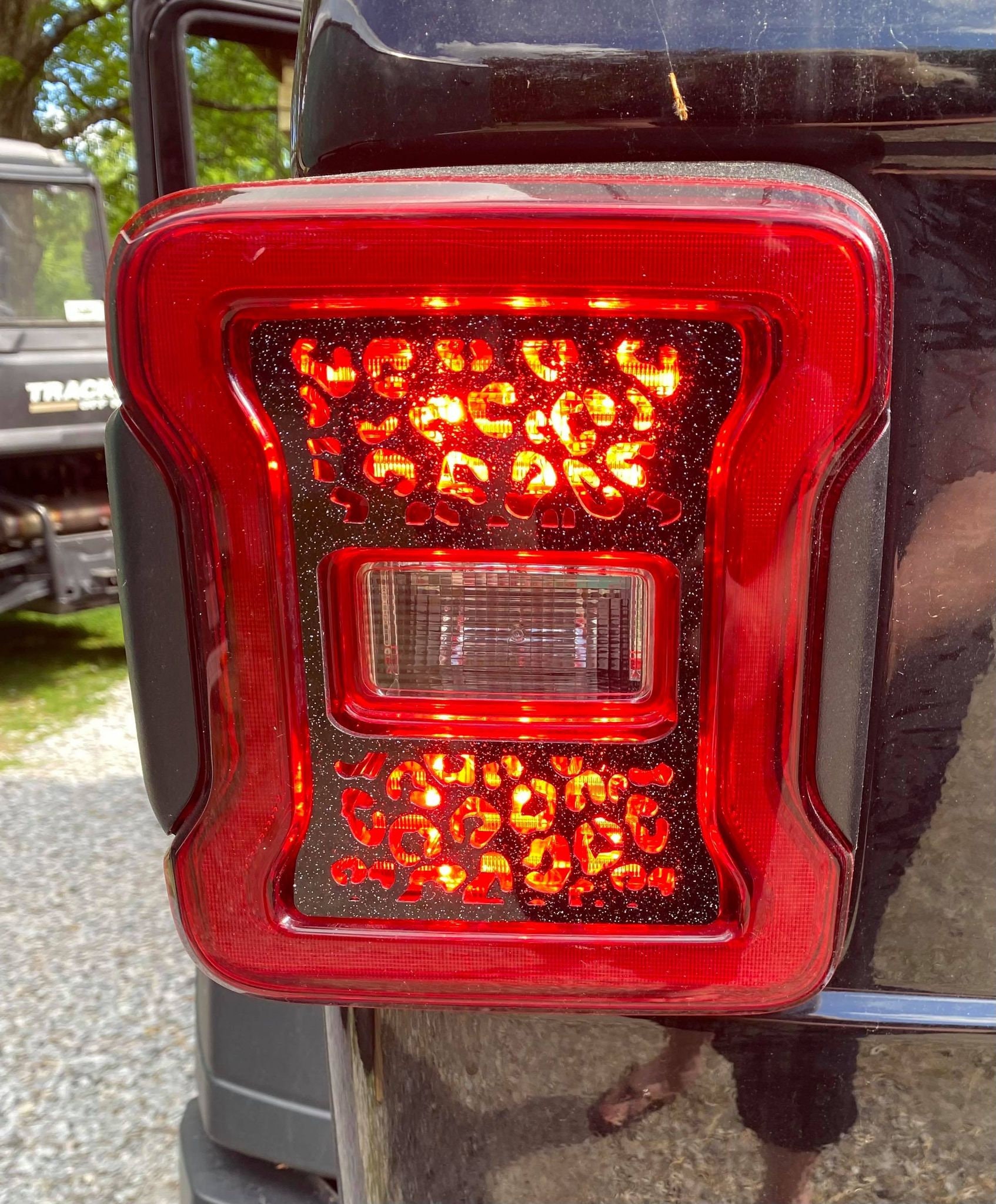 Cheetah Tail Light Covers Set - Etsy
