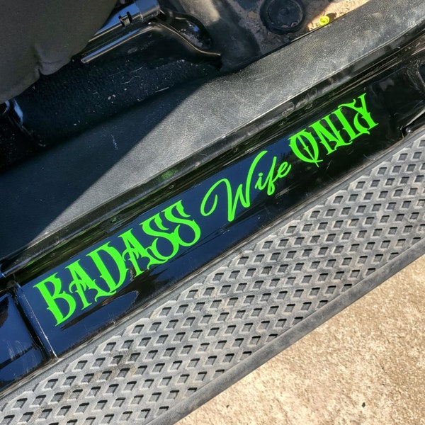 Badass Wife Only Decal - Etsy