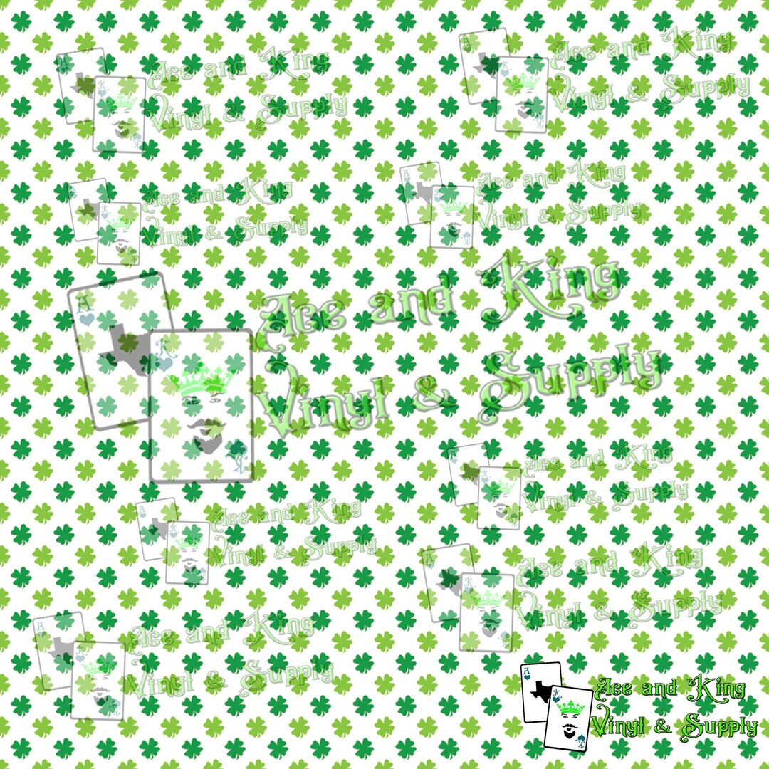 12x12 Mini Clover Printed Vinyl Sheet - Etsy