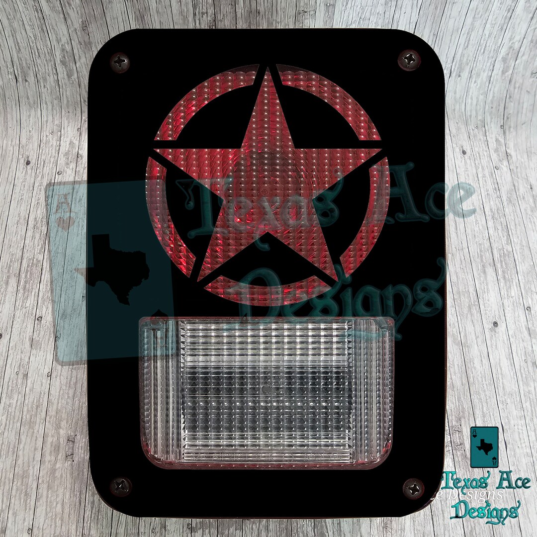 Freedom Star Tail Light Covers, Set - Etsy