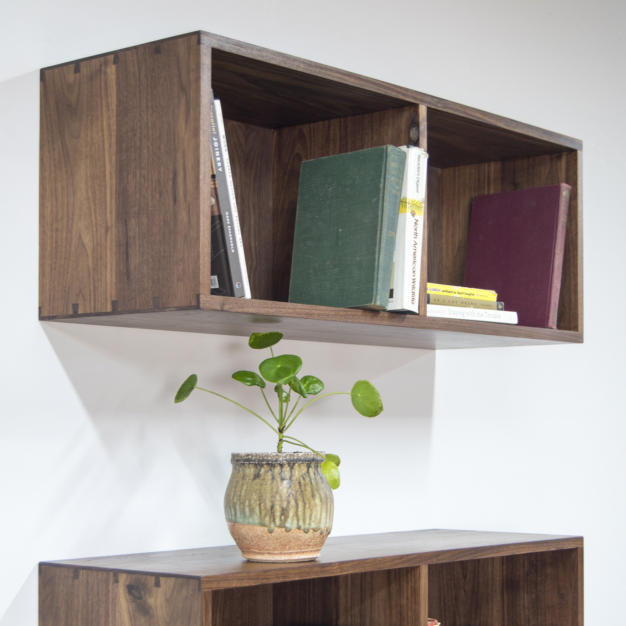 Custom Made Shelves With Solid Wood | Hand Made in Walnut or Birch - Etsy