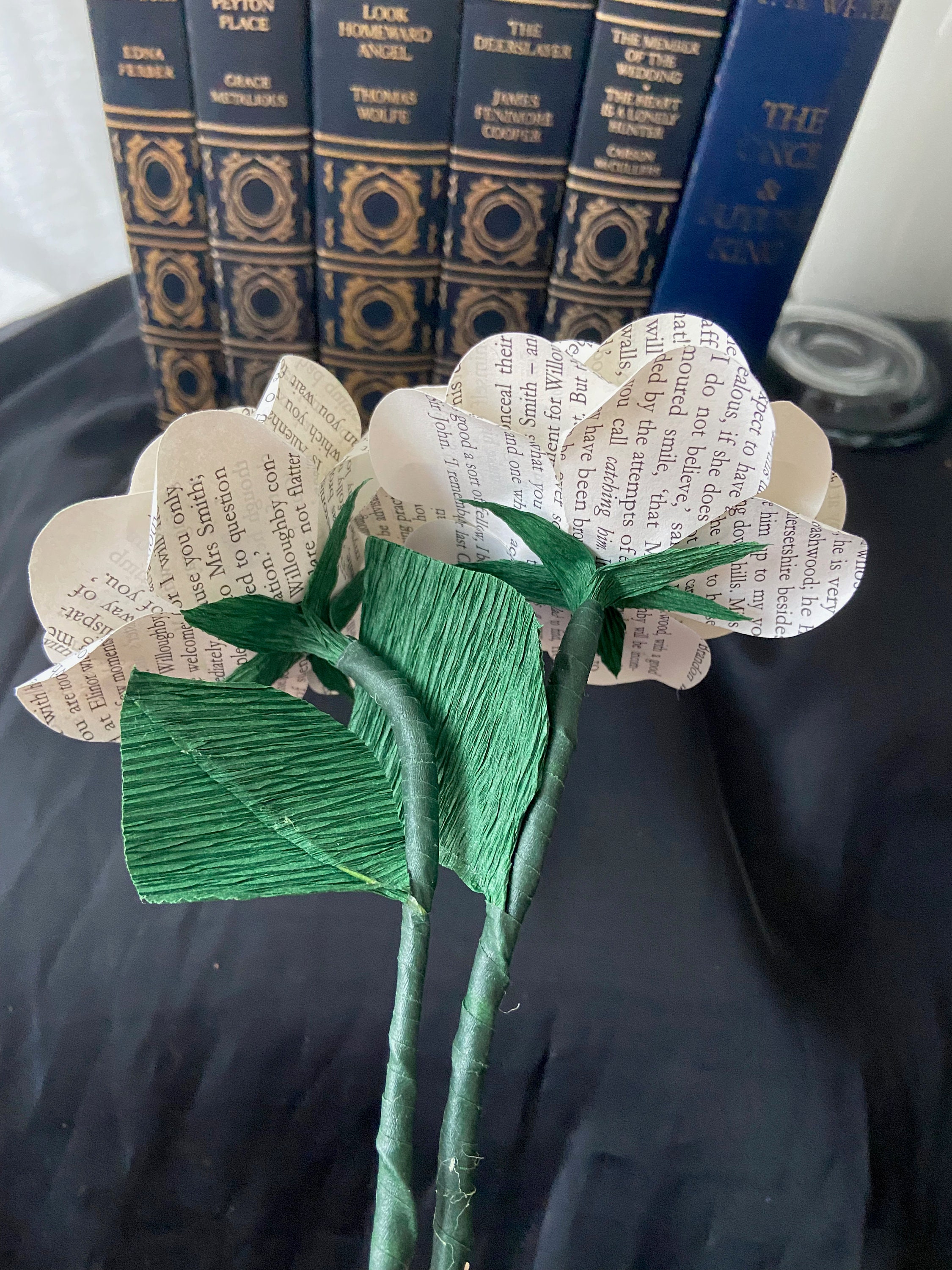 Book Paper Rose | Paper Flower | Upcycled Book Page Rose - A Timeless ...
