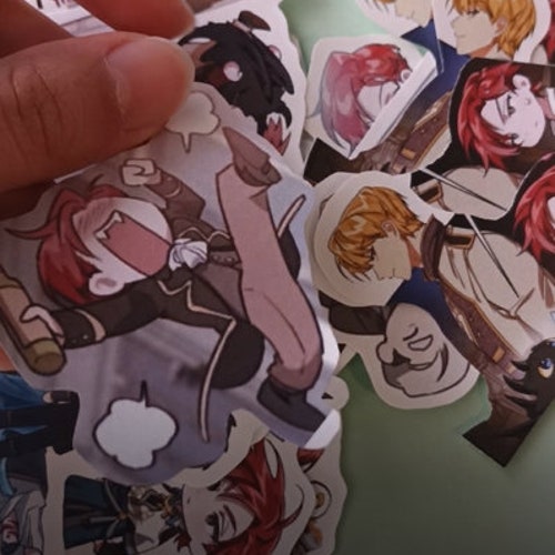 Nijisanji EN Luxiem Chibi Sticker Sheet Diy Acrylic Charms - Etsy Hong Kong