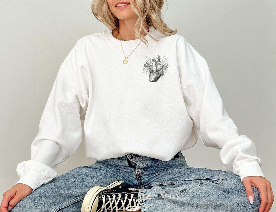 Heart Sweater Realistic Heart Anatomy Sweater Gift for Them - Etsy