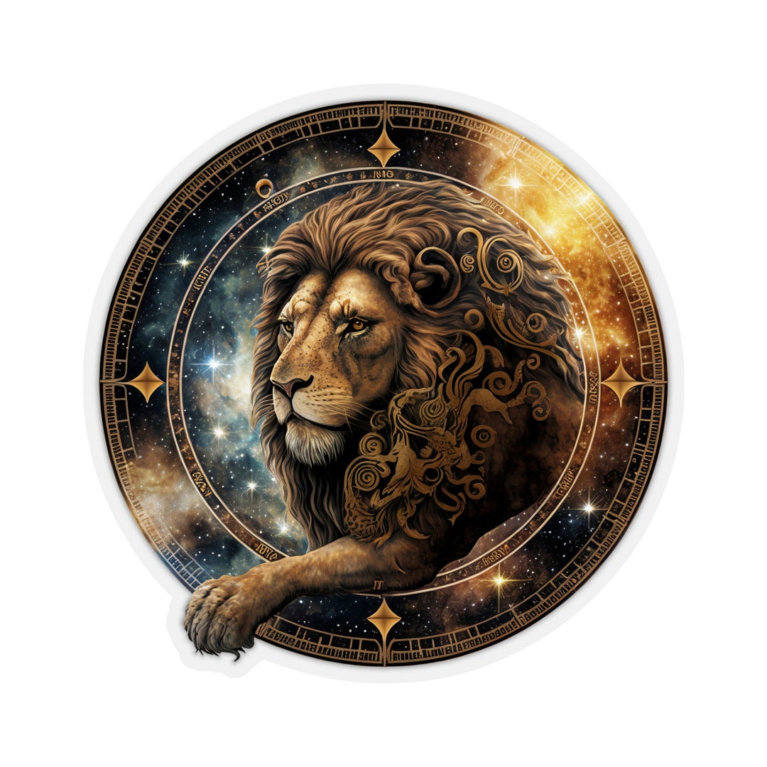 Leo Sign Sticker, Zodiac Sticker, Kiss-cut Stickers, Gift for Leo, Leo ...