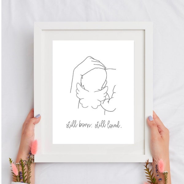 Angel Baby Line Art - Etsy