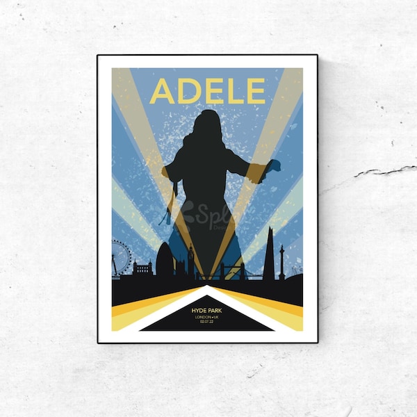 Adele Concert Poster - Etsy