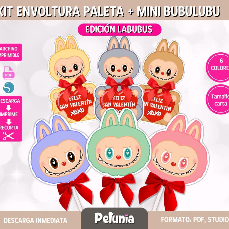 Labubu Papercraft Template - Etsy