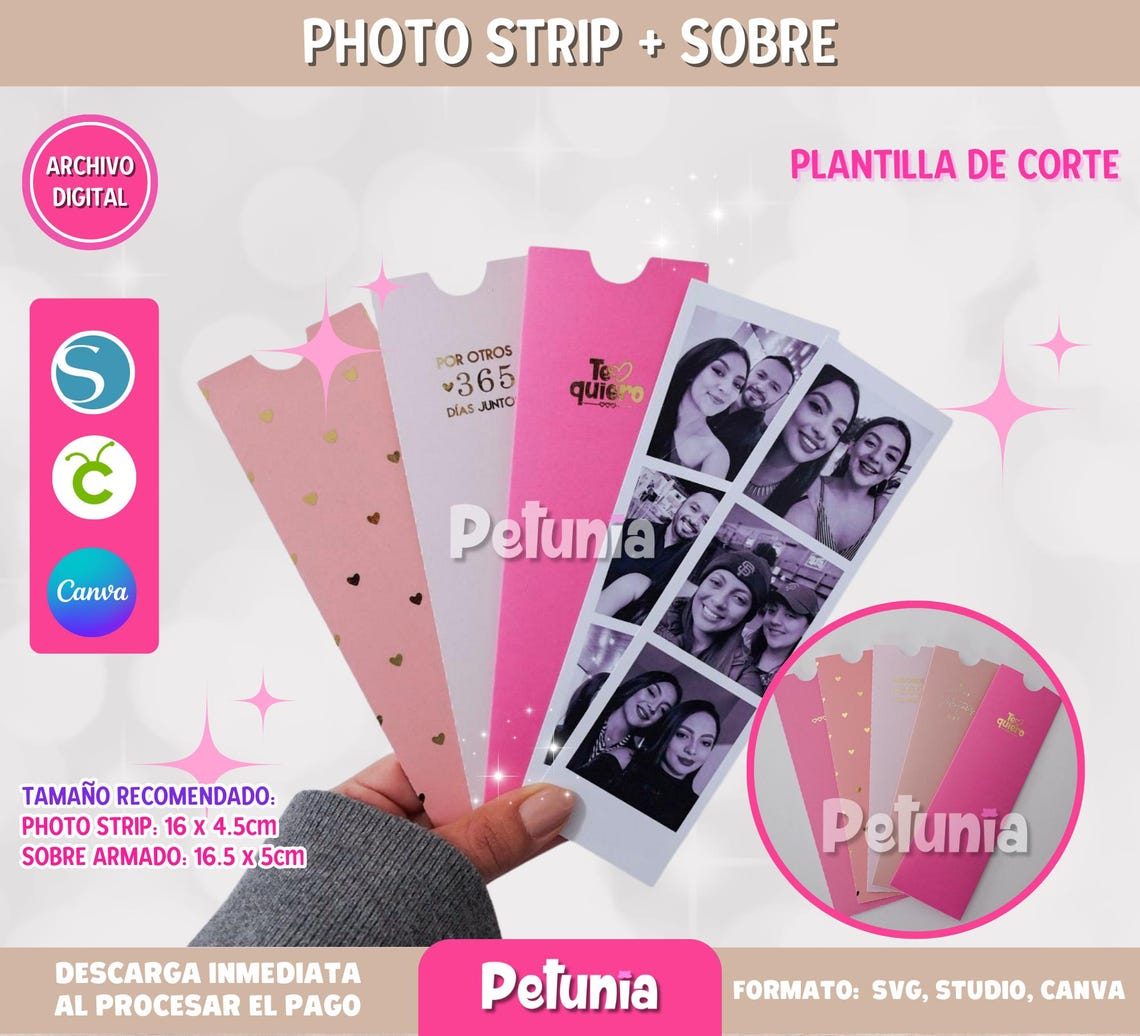 Paquete de 2 plantillas/marcos para fotografías más su sobre/funda, en ...