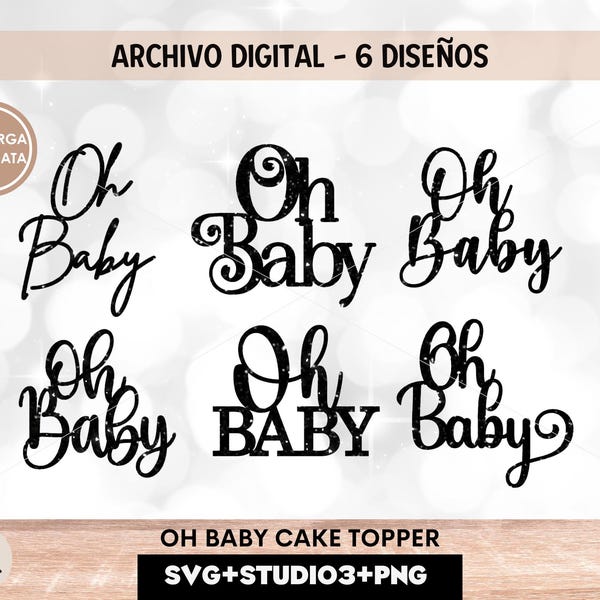 Oh Baby Cake Topper - Etsy UK