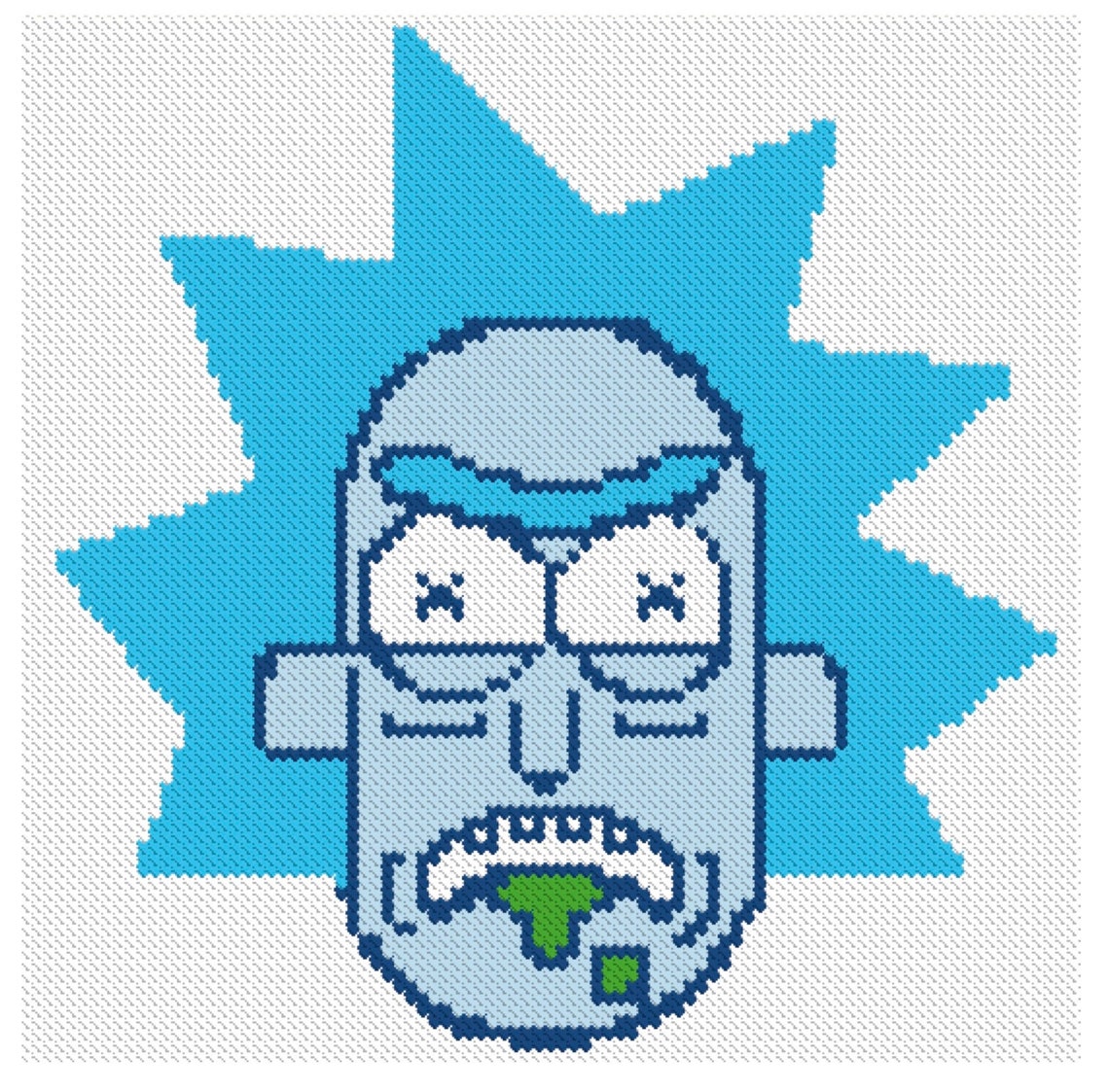 Rick Sanchez Cross Stitch Pattern PDF / Instant Download / - Etsy