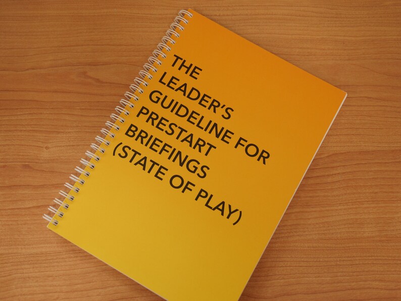A Guideline For Prestarts Briefing Guide Etsy