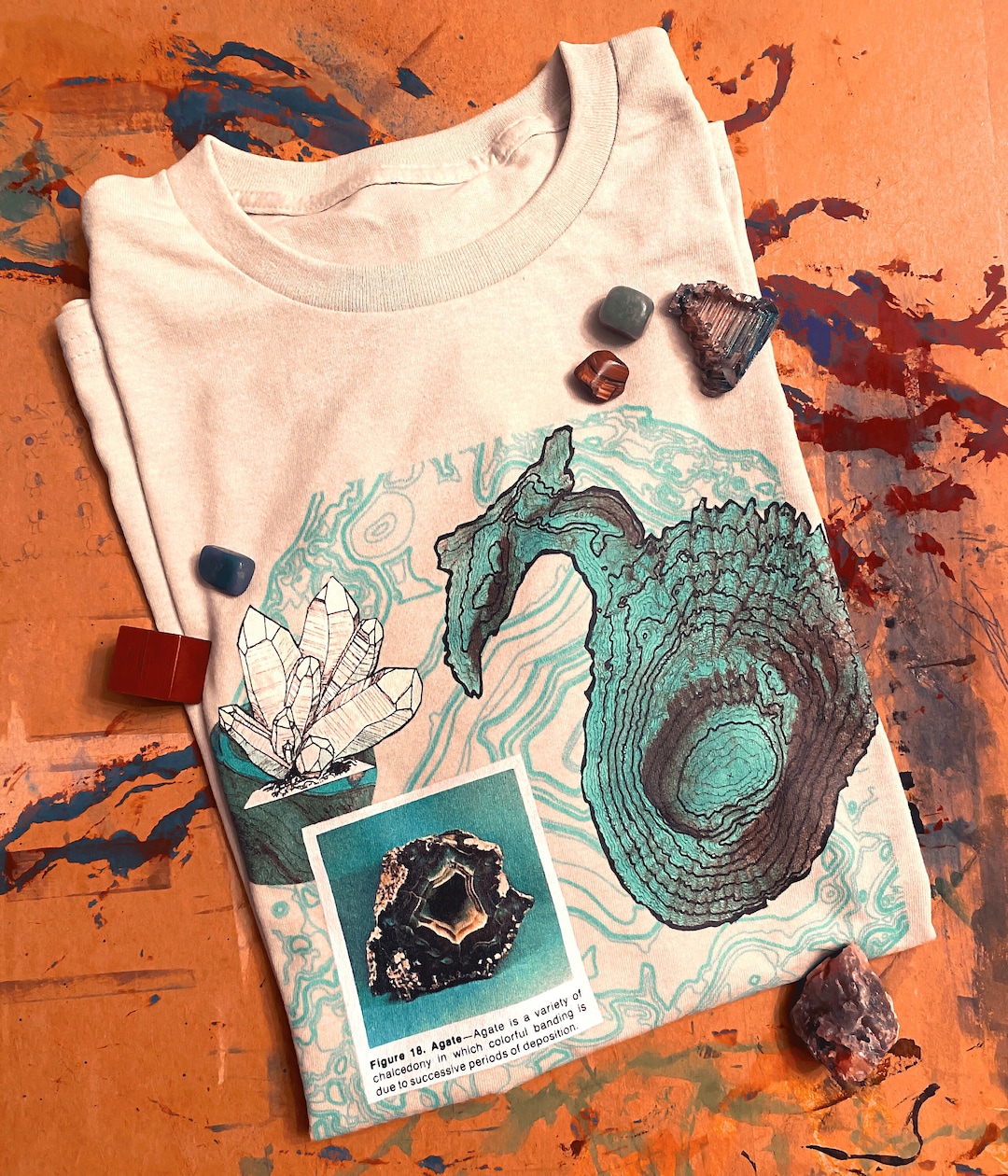 Quartzish Desires | Geology Collage Shirt - Etsy