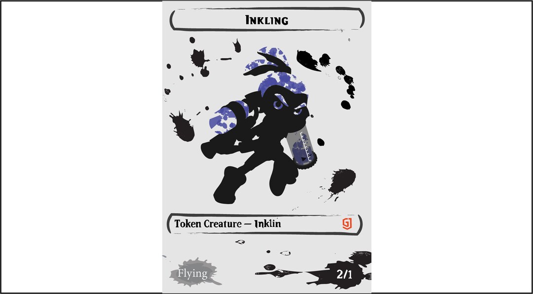 10 Custom MTG Inkling Tokens (splatoon/super Smash) - Etsy