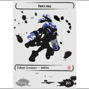 10 Custom MTG Inkling Tokens (splatoon/super Smash) - Etsy