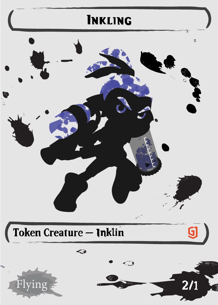10 Custom MTG Inkling Tokens (splatoon/super Smash) - Etsy