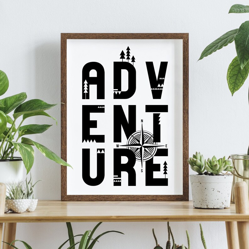 Adventure DIGITAL DOWNLOAD Printable Wall Decor - Etsy