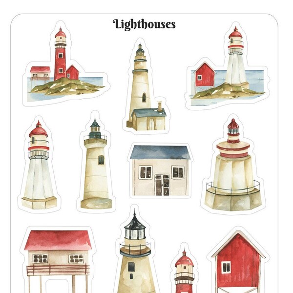Lighthouse Sticker - Etsy