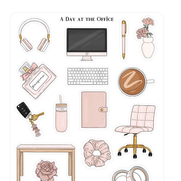Office Work Stickers - Etsy