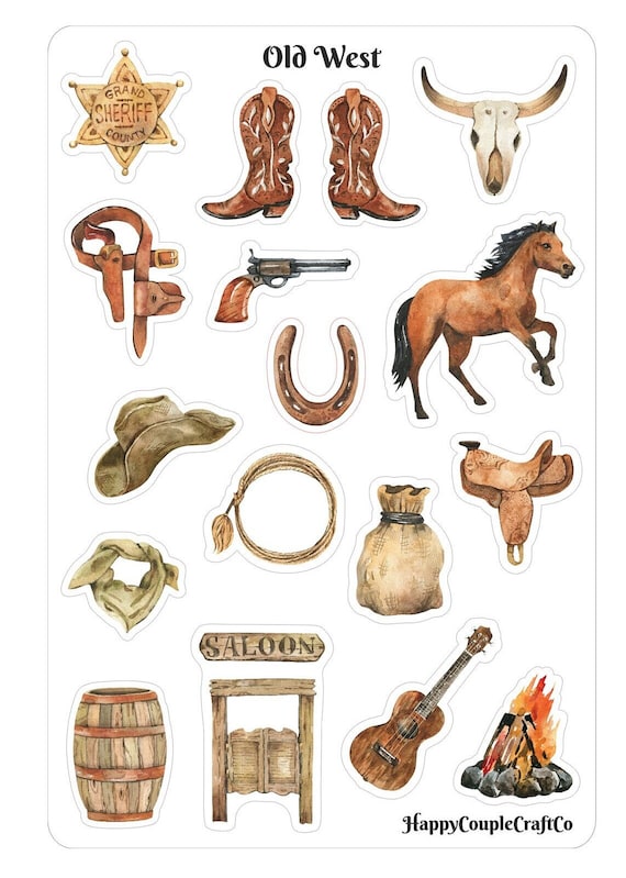 Vintage Western Decals