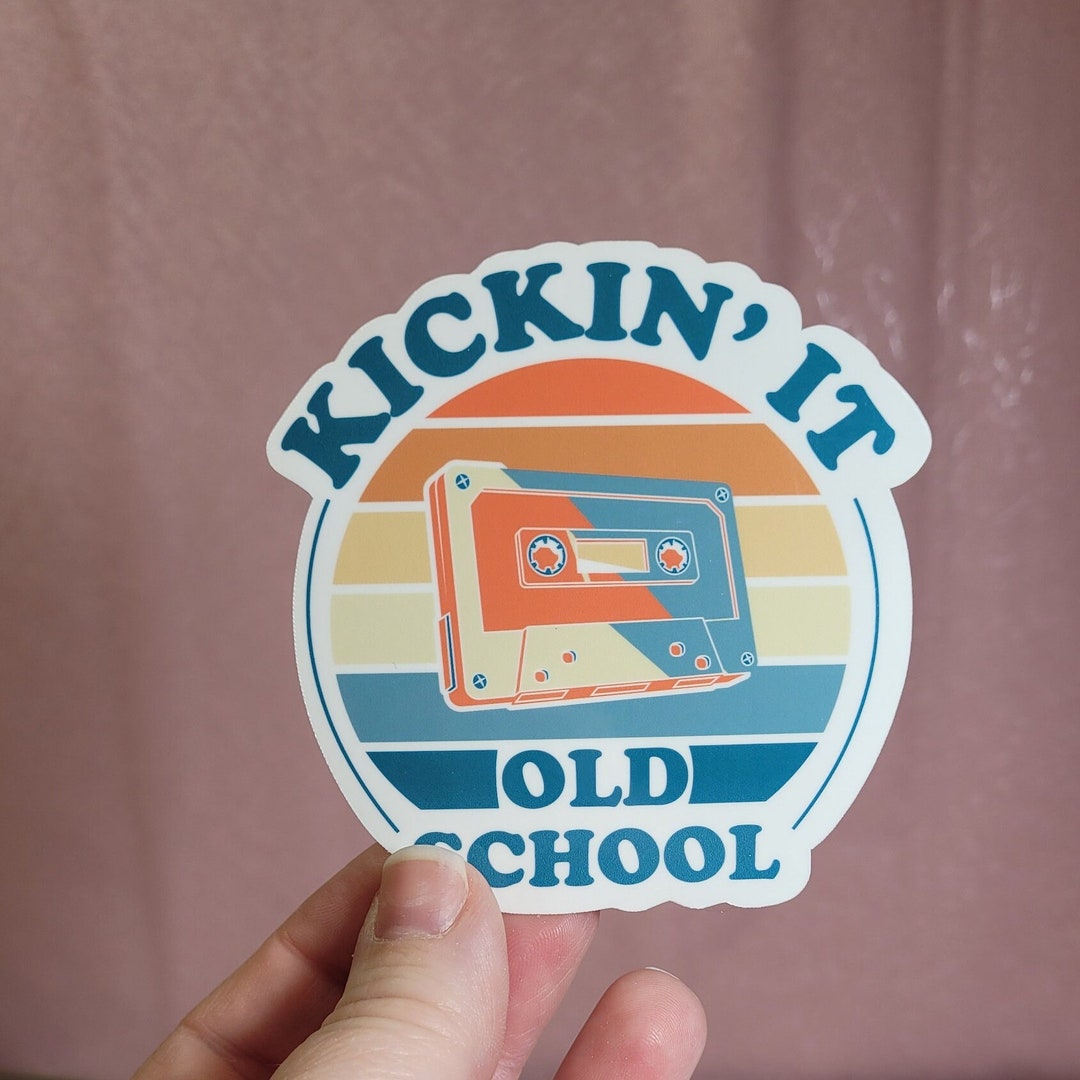 Kickin It Old School Sticker Music Sticker Retro Stickers - Etsy