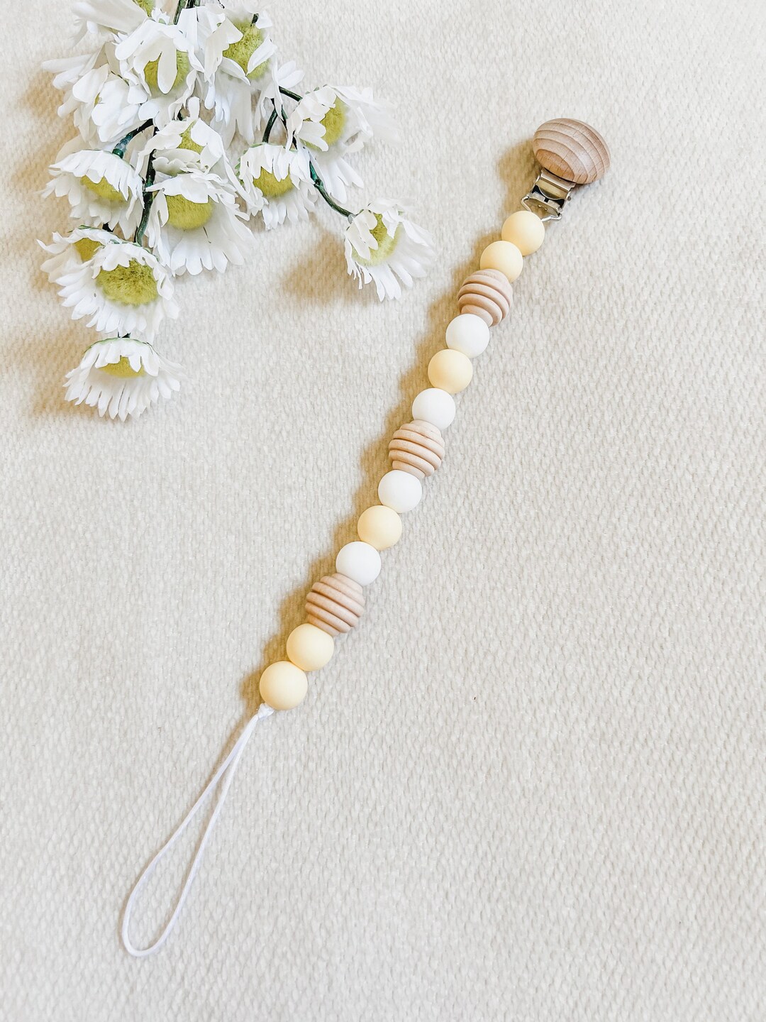 Yellow Honeycomb Pacifier Clip - Etsy