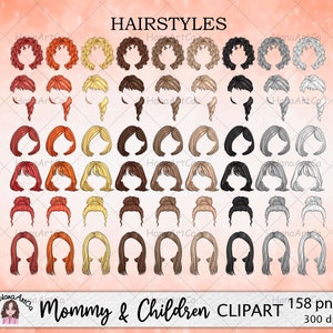 Happy Mother's Day, Mom Clipart, Mother and Daughter, Mother and Son ...