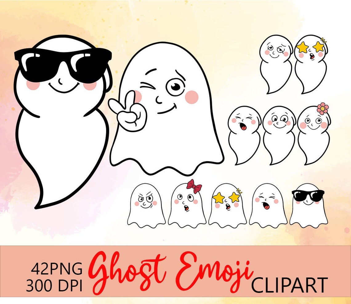 Ghost Emoji Clipart, Funny Emoji, Halloween Clipart, Emoji Png ...