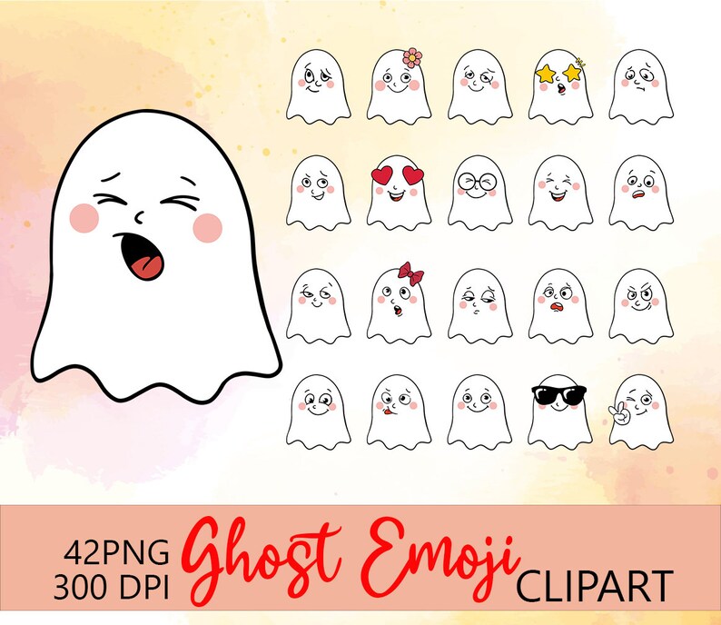 Ghost Emoji Clipart, Funny Emoji, Halloween Clipart, Emoji Png ...