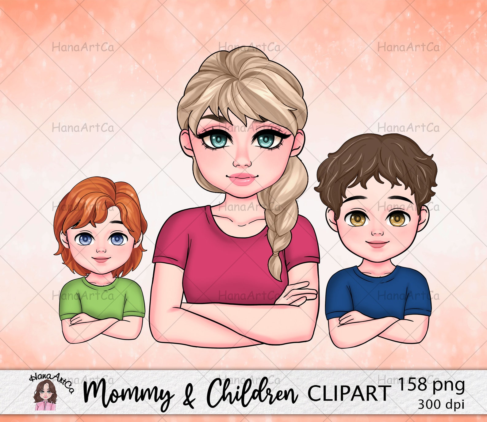 Happy Mother's Day, Mom Clipart, Mother and Daughter, Mother and Son ...