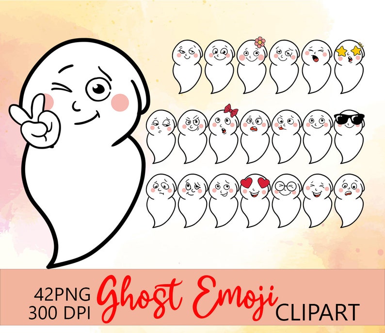 Ghost Emoji Clipart, Funny Emoji, Halloween Clipart, Emoji Png ...