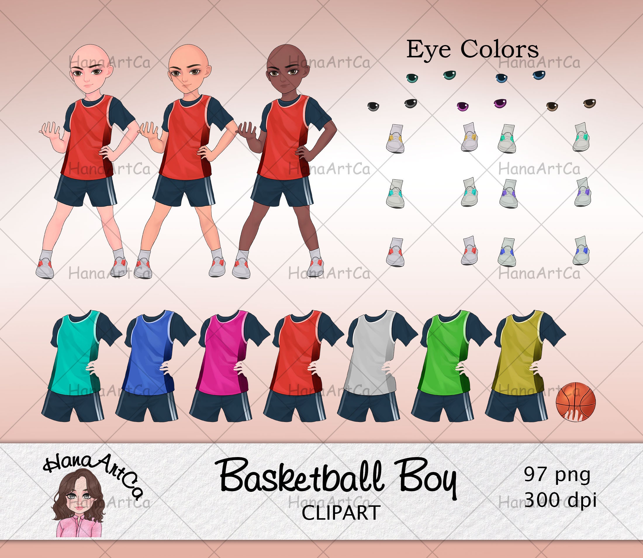 Basketball Boy Clipart, Basketball Clipart, Sports Clipart, Basketball ...
