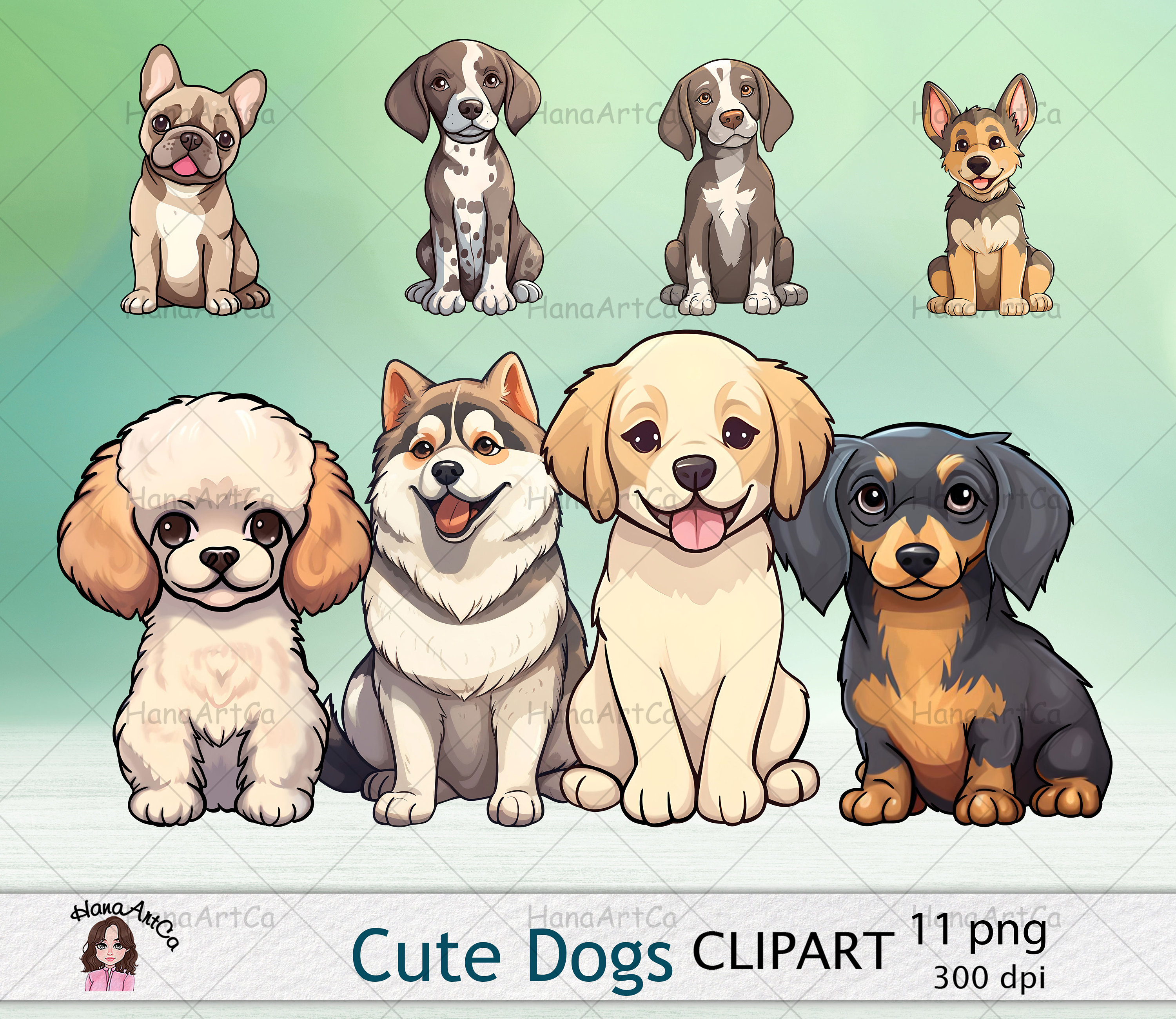 Cute Dog Clipart, Puppy Clipart, Dog Png, Alaska, Beagles, Bulldogs ...