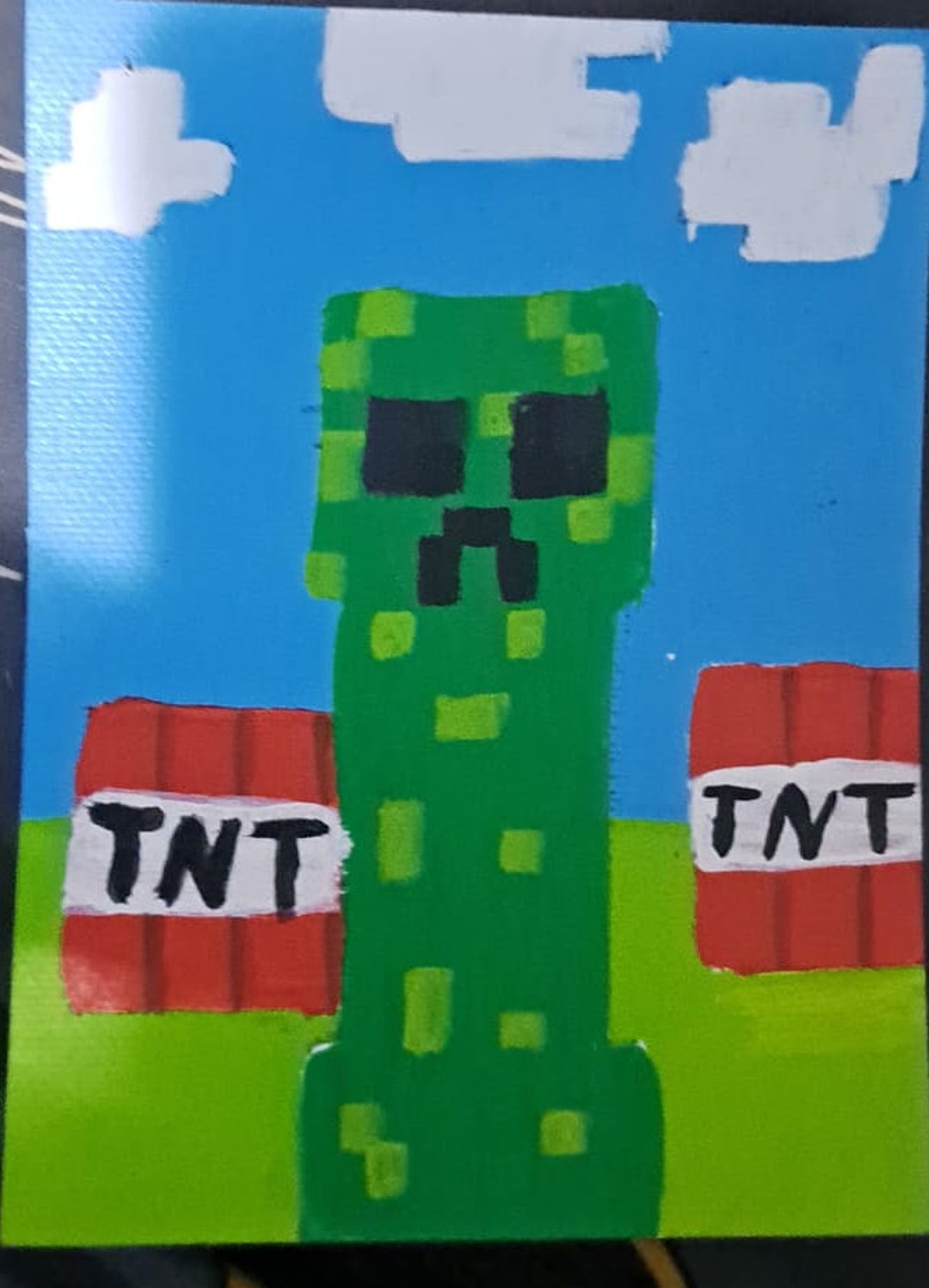Minecraft Paintings - Etsy