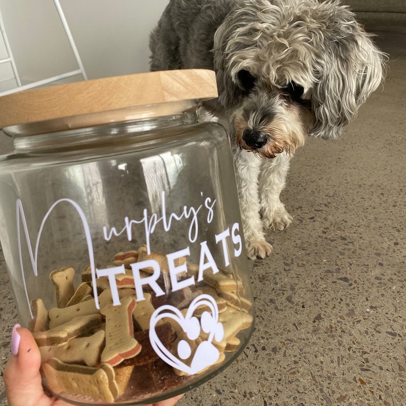 Dog Treat Jar - Etsy