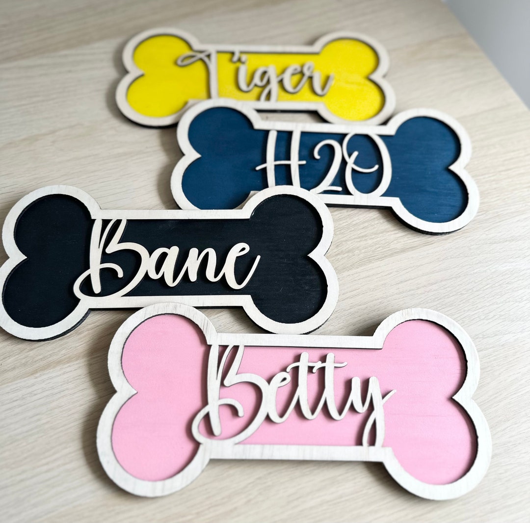 Custom Pet Name Sign Dog Kennel Name Dog Crate Name Personalised Pet ...