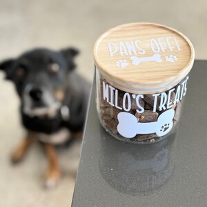Dog Treat Jar Labels Personalised Pet Treat Jar Labels Dog Treats Pet ...
