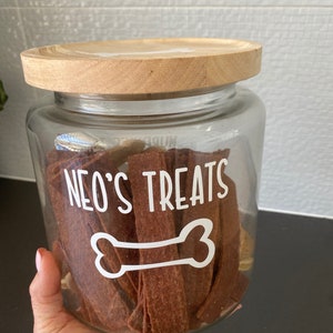 Dog Treat Jar Labels Personalised Pet Treat Jar Labels Dog Treats Pet ...