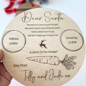 Personalised Santa Plate Personalised Christmas Treats for Santa Plate ...