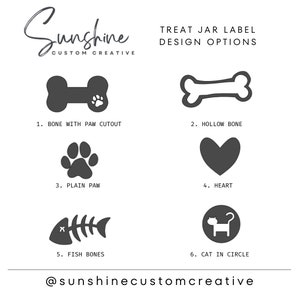 Dog Treat Jar Labels Personalised Pet Treat Jar Labels Dog Treats Pet ...