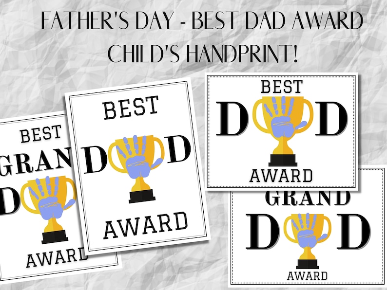 Handprint Art Craft / Father's Day / Father's Day Craft for Grandpa ...