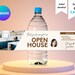 Real Estate Open House Water Bottle Label, Open House Bottle Label ...