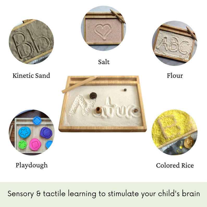 Sand Tray With Flashcard Holder. Tactile & Sensory Toys for | Etsy